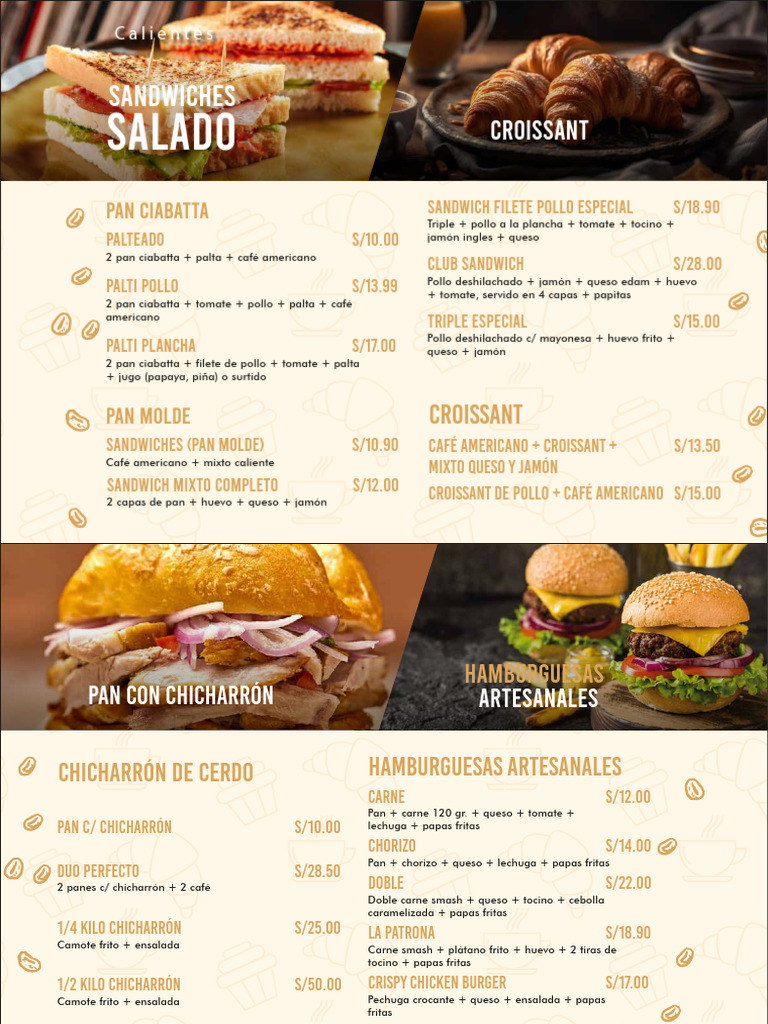 Carta Thomas | PDF | Hamburguesas | Preparación de comida y bebida