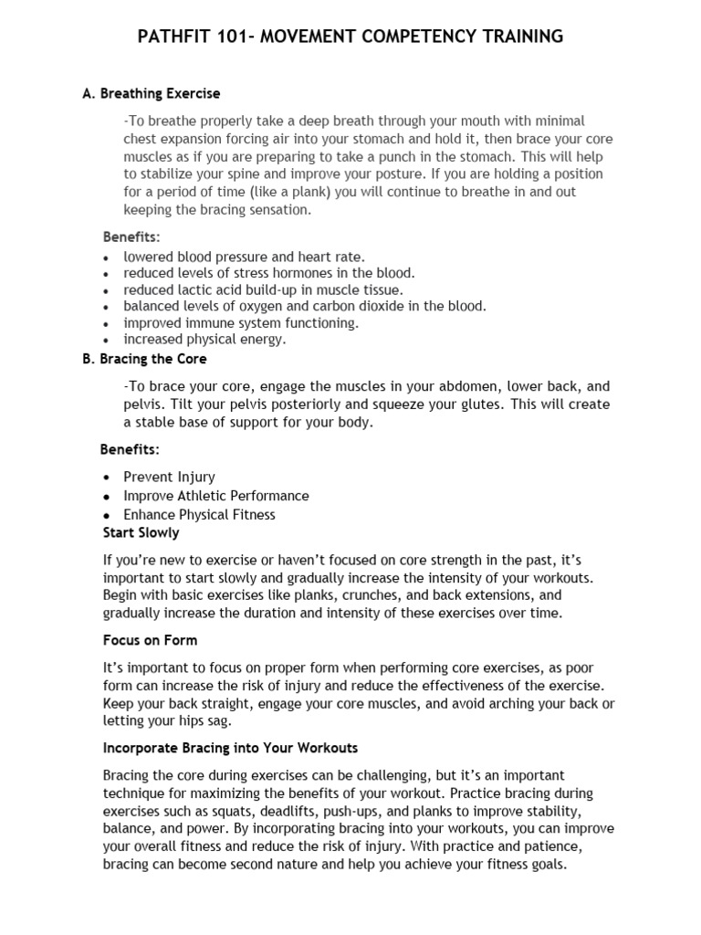 PATHFIT 101 Hand Out 2024 | PDF | Musculoskeletal System | Human Anatomy