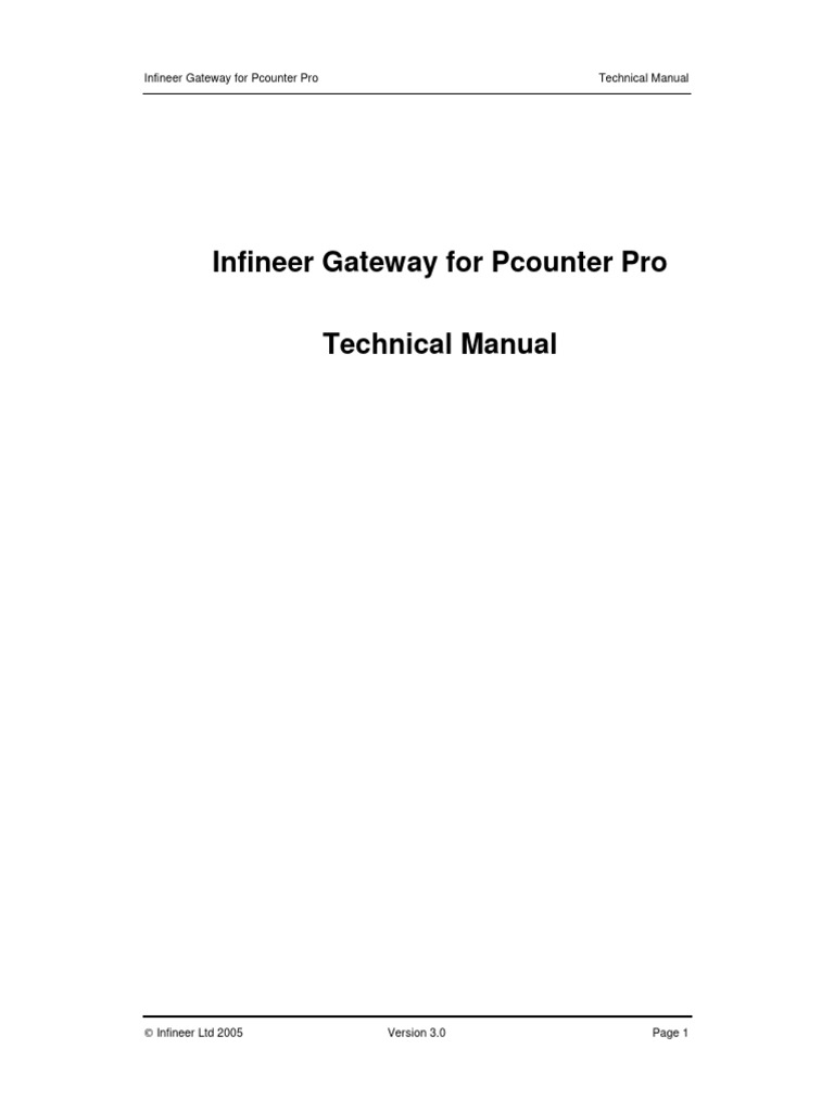 Infineer Gateway Technical Manual | PDF | Login | Installation ...