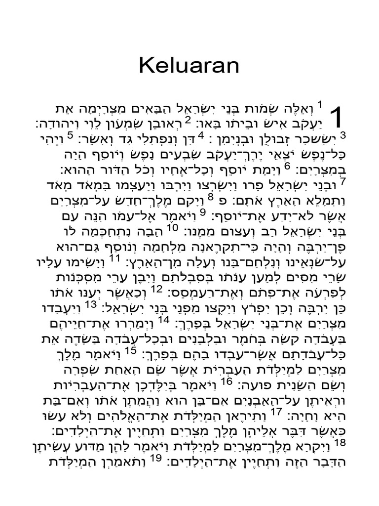 Ibrani WLC 02 Kel | PDF