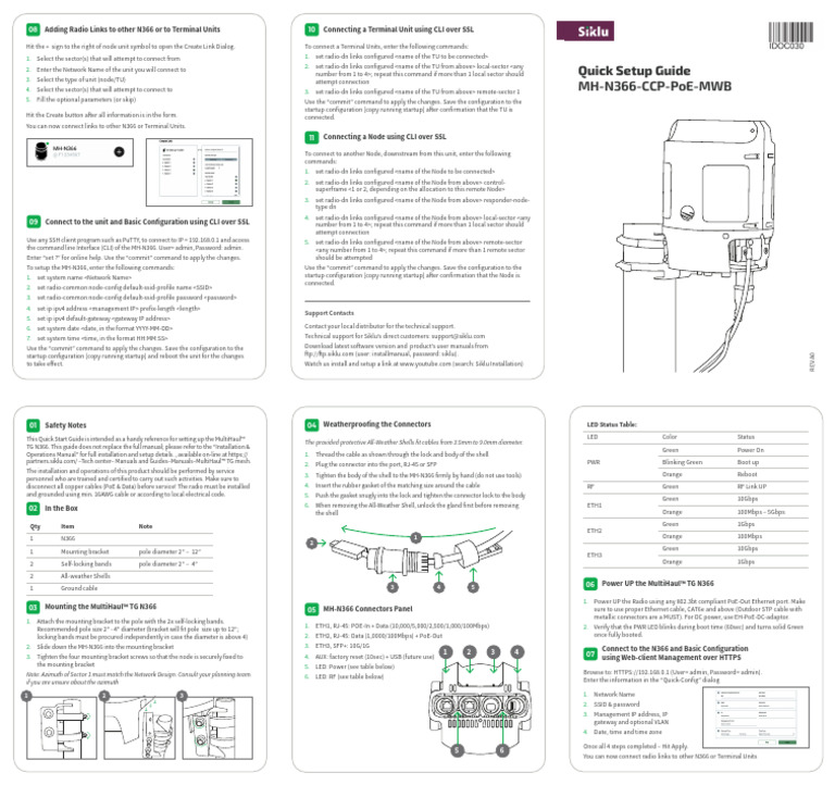 MH-N366 Quick Setup Guide (IDOC030 Va0) | PDF | Command Line Interface ...