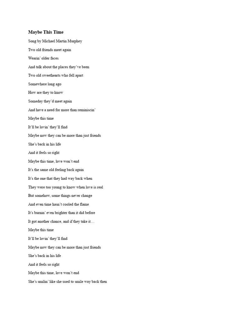 Maybe | PDF