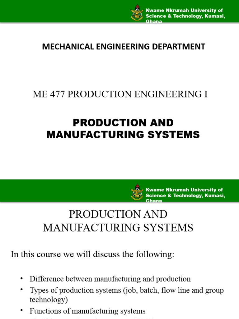 Production and Manufacturing System | PDF | Sheet Metal | Machines