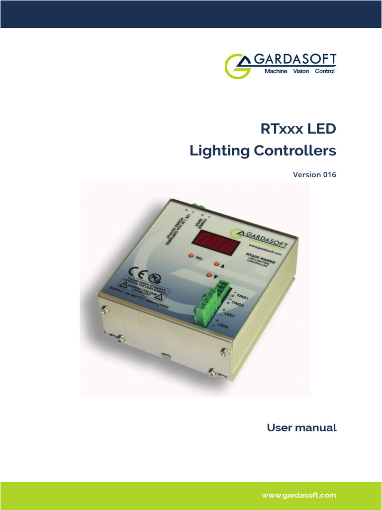Gardasoft RT Series Manual | PDF | Electrical Wiring | Power Supply