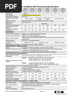 Eaton 93t Ups Datasheet | PDF | Alternating Current | Electricity