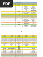 Food Time Table | PDF