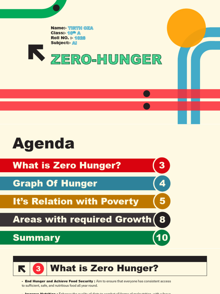 ZERO-HUNGER (PPT by Tirth Oza From Class 10th A) | PDF | Food Security ...