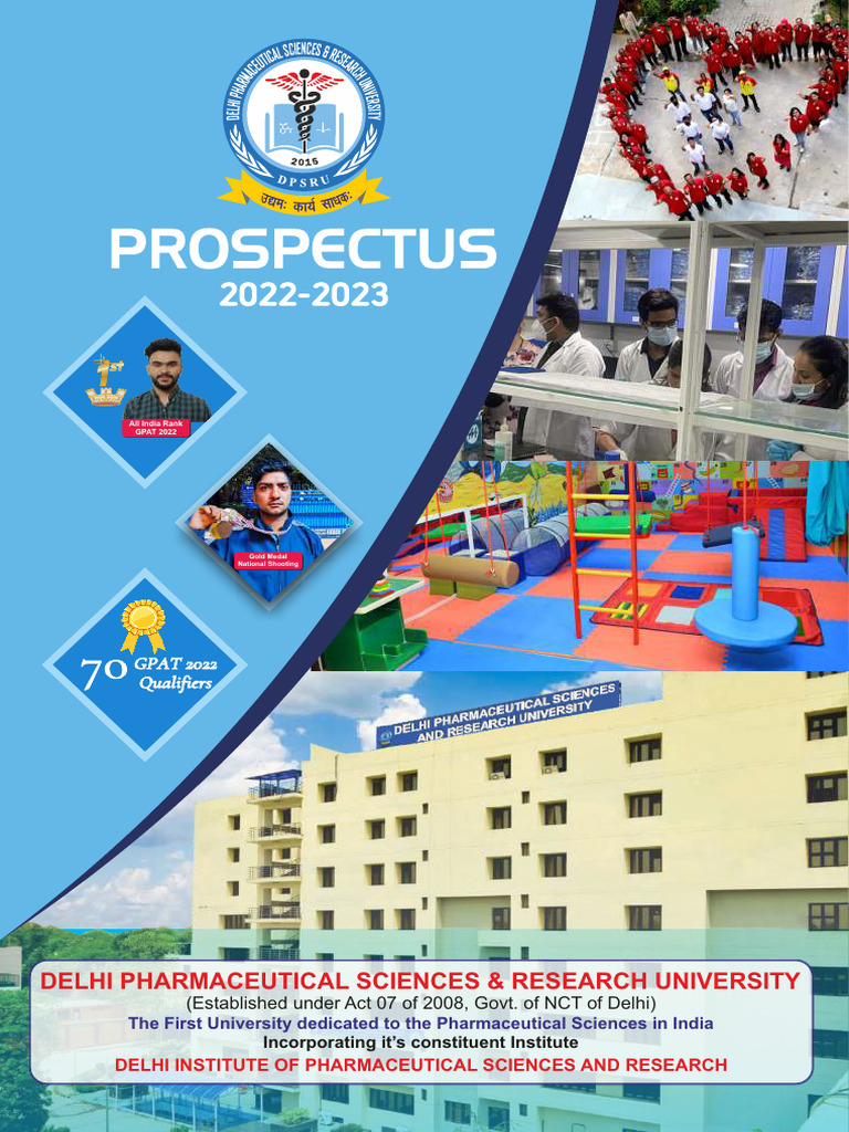 Prospectus 2022-23 - Website | PDF | Pharmaceutical Industry | Medicine