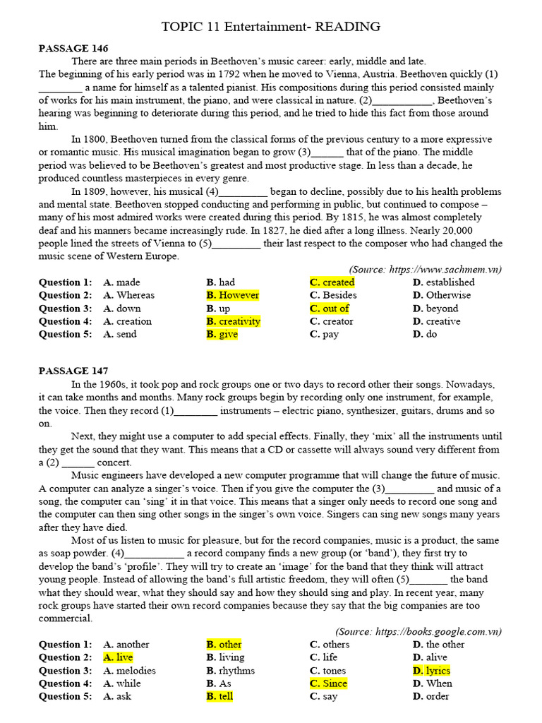 TOPIC 11 Entertainment-READING - Docx 12 | PDF | Computer Security ...