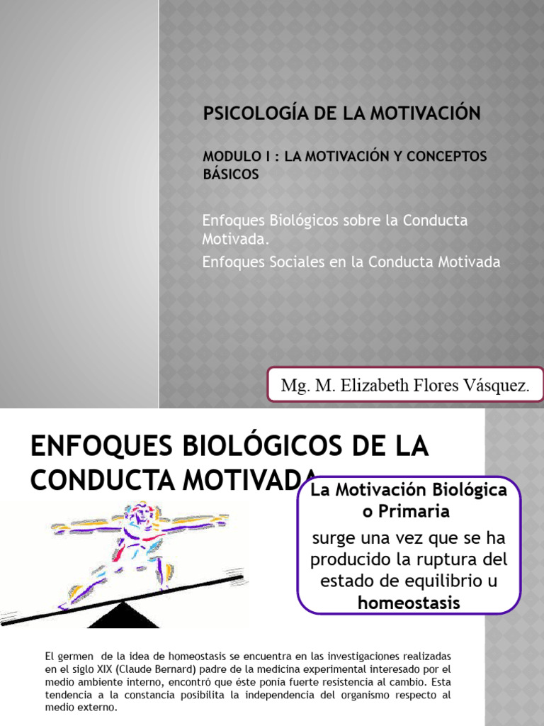 Enfoques Biológicos de La Conducta Motivada | PDF | Motivación ...