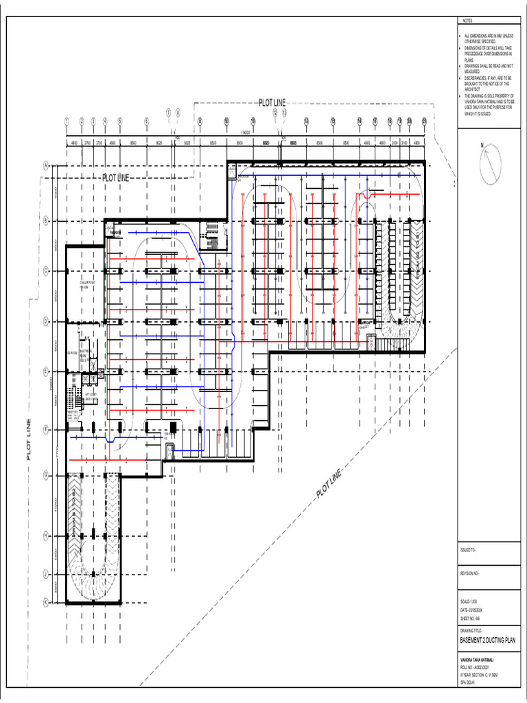 Basement parking-DUCTING PLAN | PDF