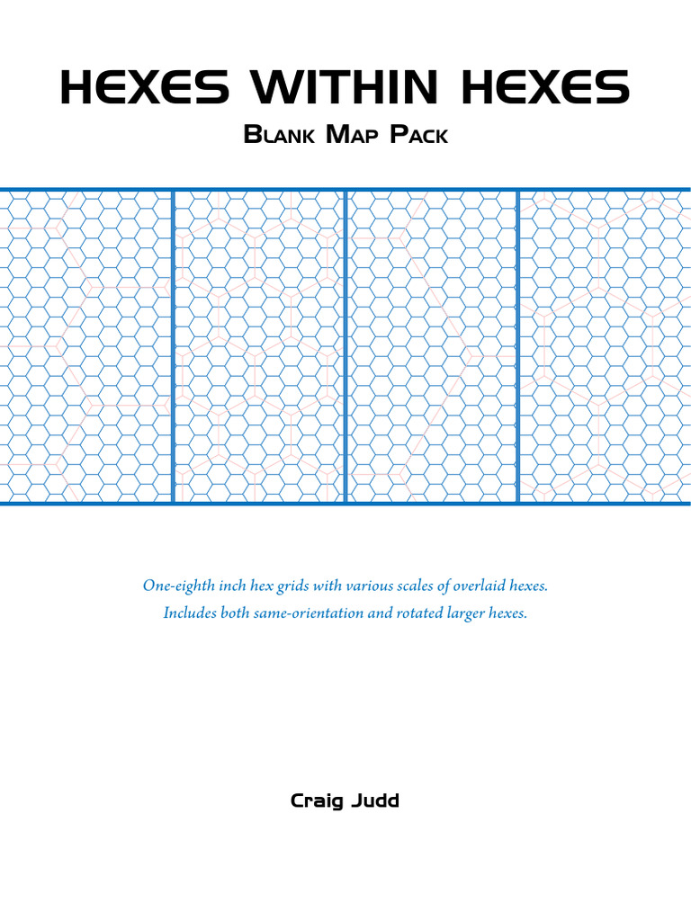 Hexes Within Hexes Blank Map Pack | PDF