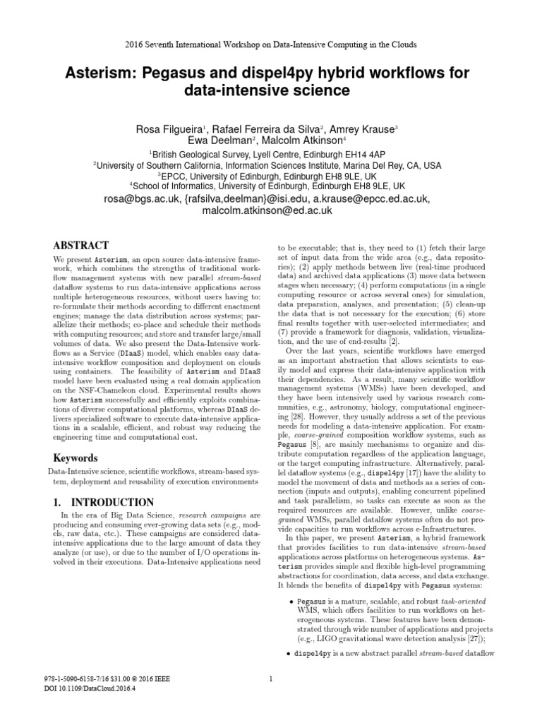 DataCloud 2016 004 | PDF | Computer Cluster | Message Passing Interface