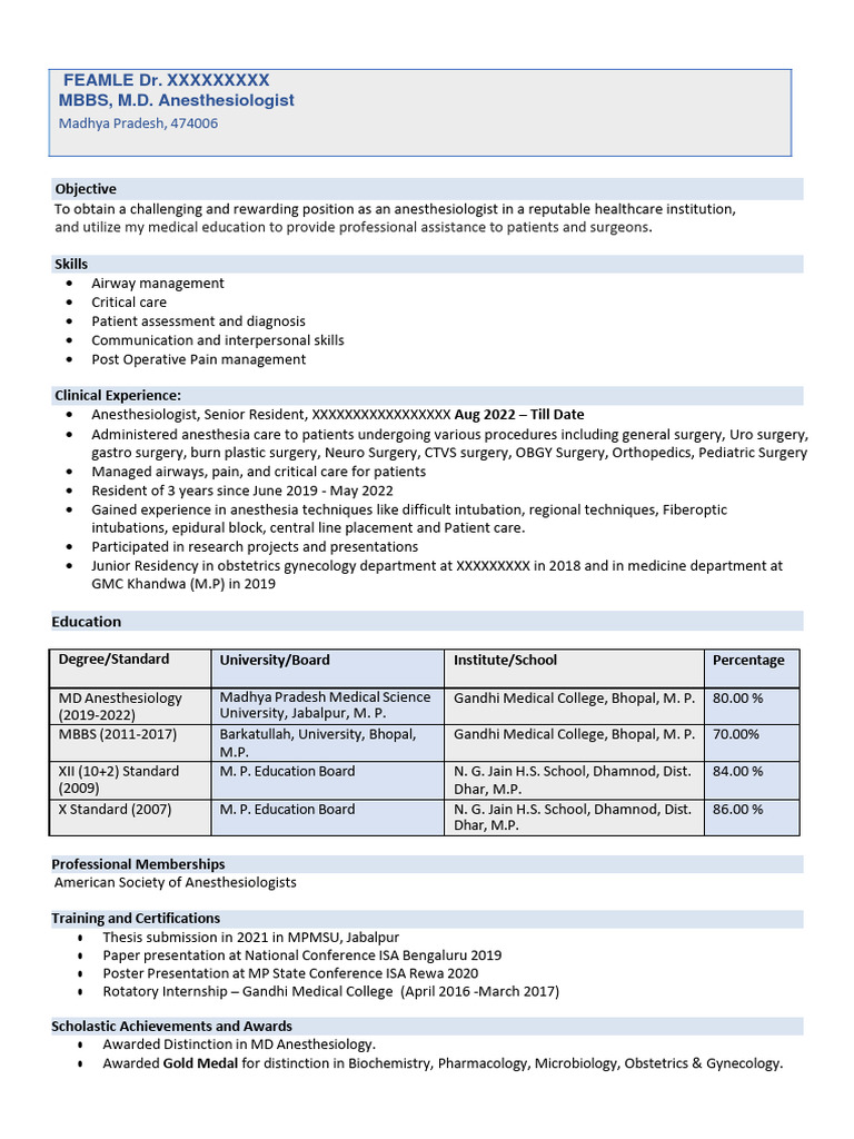 3 - ANESTHESIA Resume | PDF | Doctor Of Medicine | Medical School