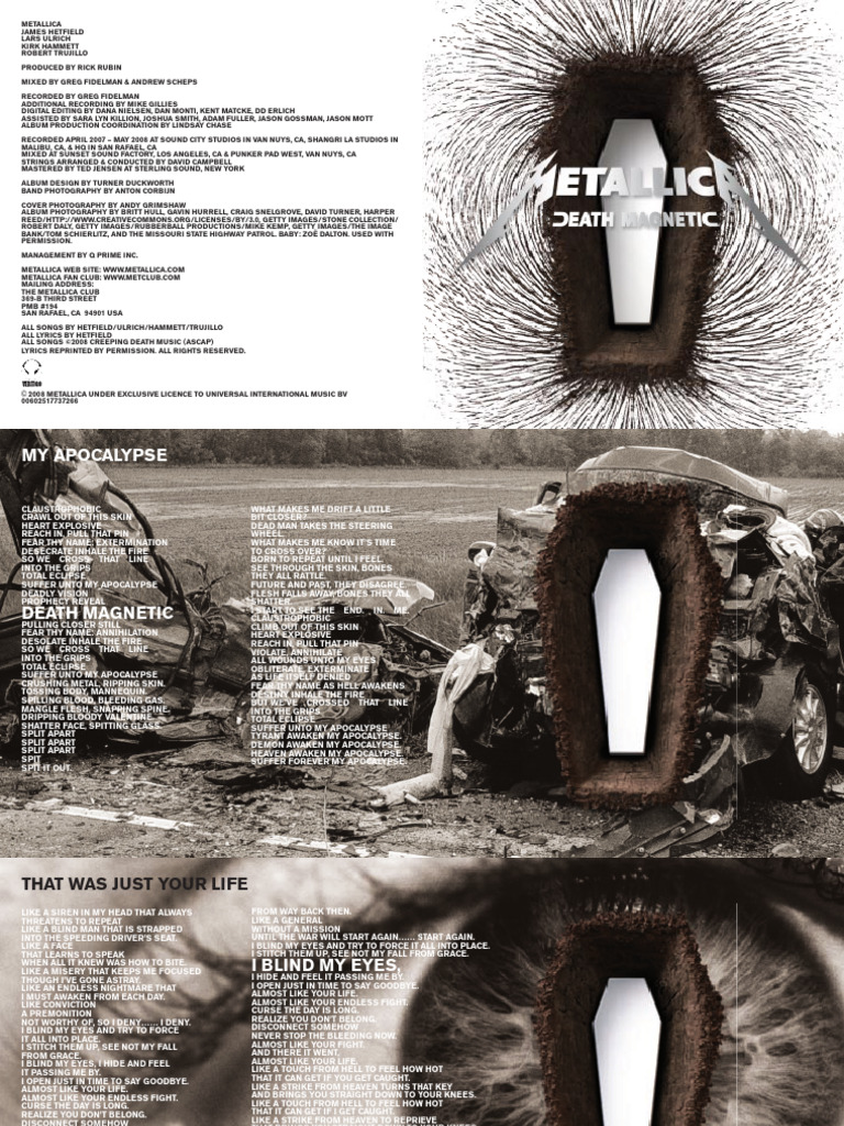 Digital Booklet - Death Magnetic | PDF