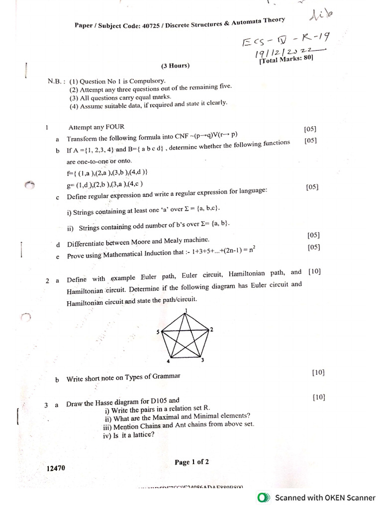 ECS IV SEM DEC 2022 Paper Mumbai University | PDF