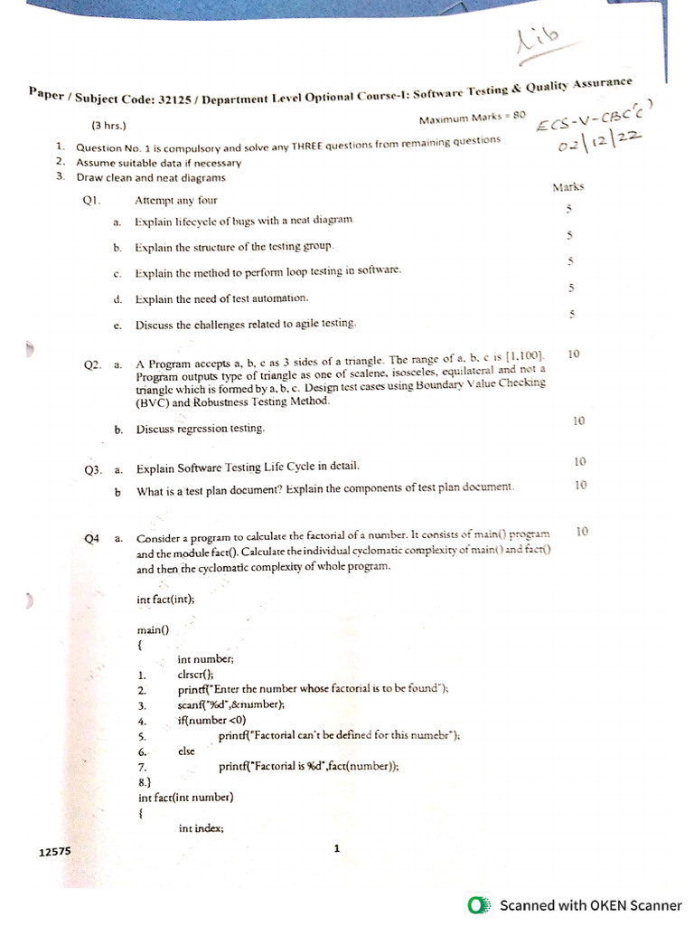 ECS V SEM DEC 2022 Paper Mumbai University | PDF