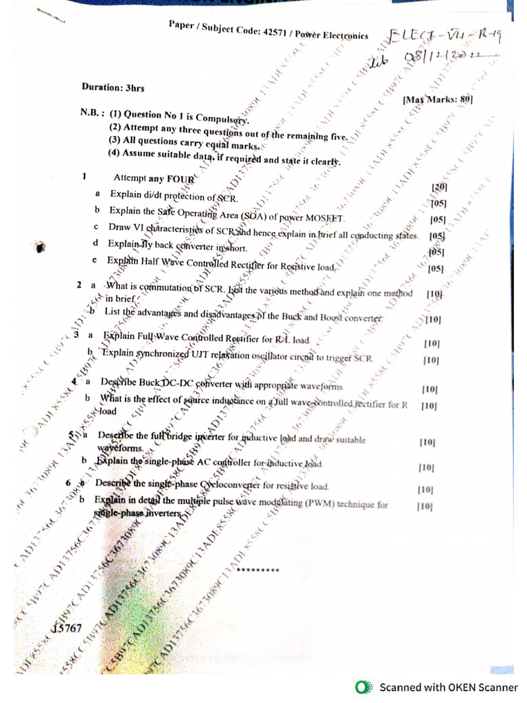 ECS VII SEM DEC 2022 Paper Mumbai University | PDF