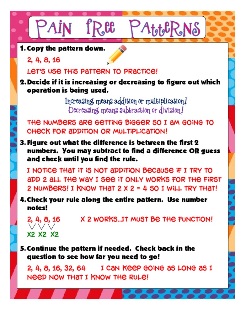 Pain Free Patterns | PDF