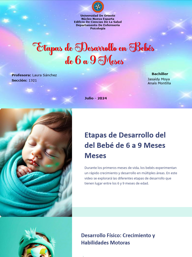 Etapas de Desarrollo en Bebés de 6-9 Meses | PDF | Las emociones | Memoria