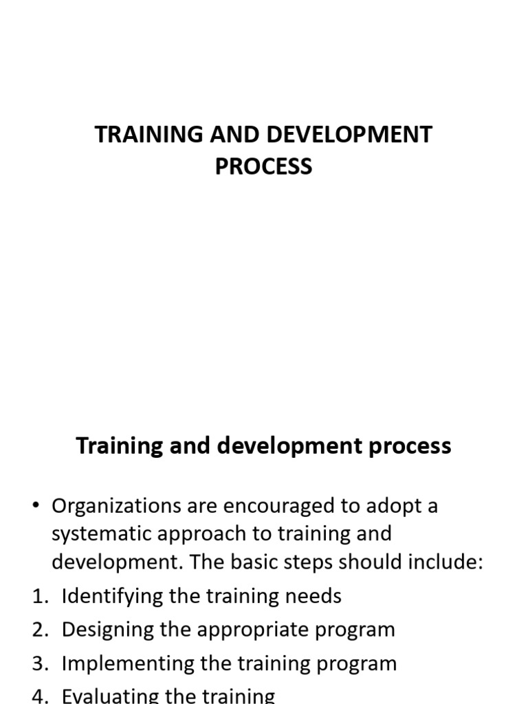 Cga 307 Training Process Revised | PDF | Learning | Business