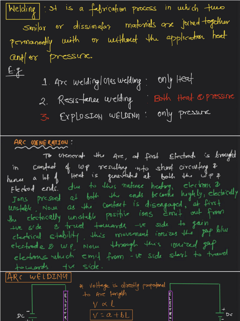Welding Notes by Rajeev Sir | PDF