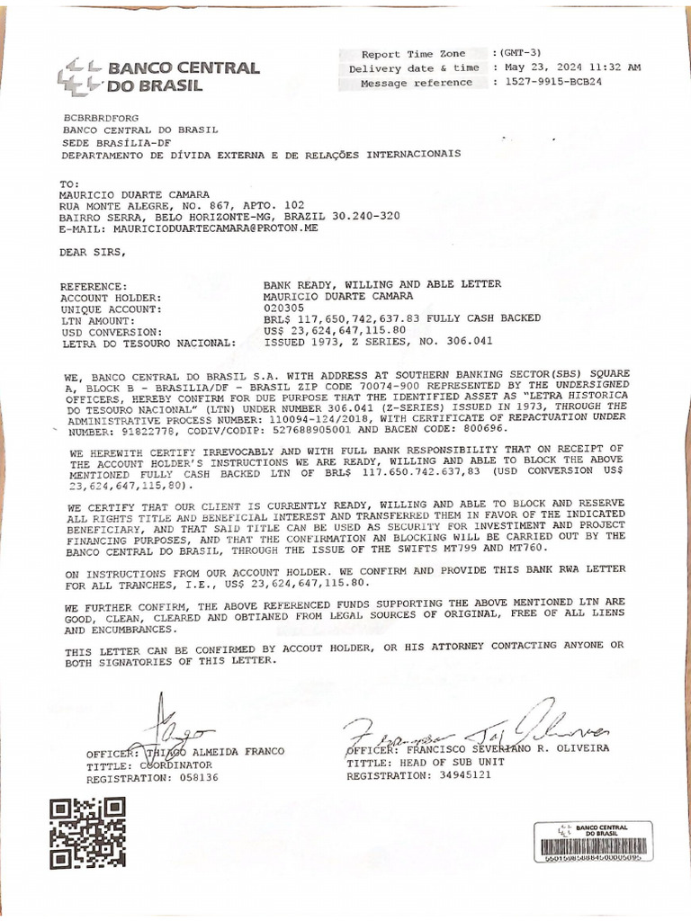 Rwa Banco Brazil | PDF