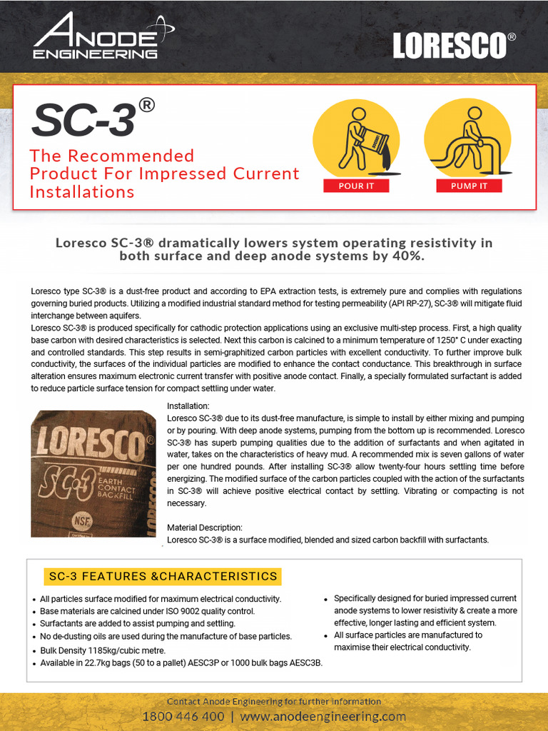 Loresco SC 3 | PDF | Electrical Resistivity And Conductivity | Water