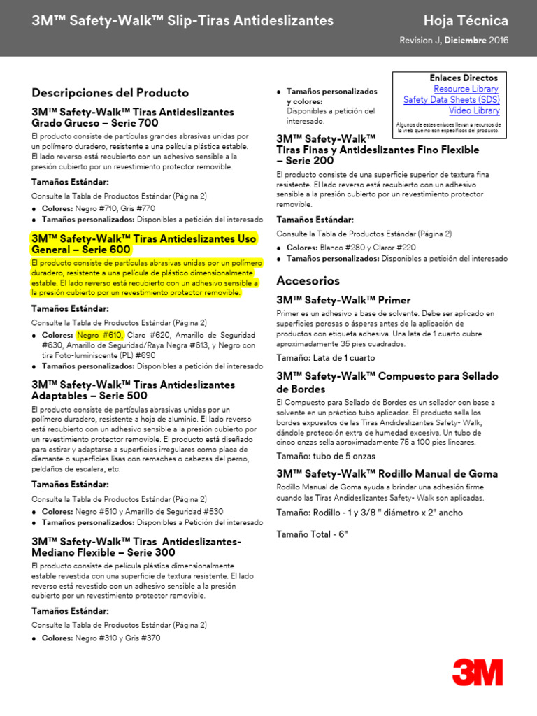 3M Safety Walk | PDF | Agua | Revestimiento