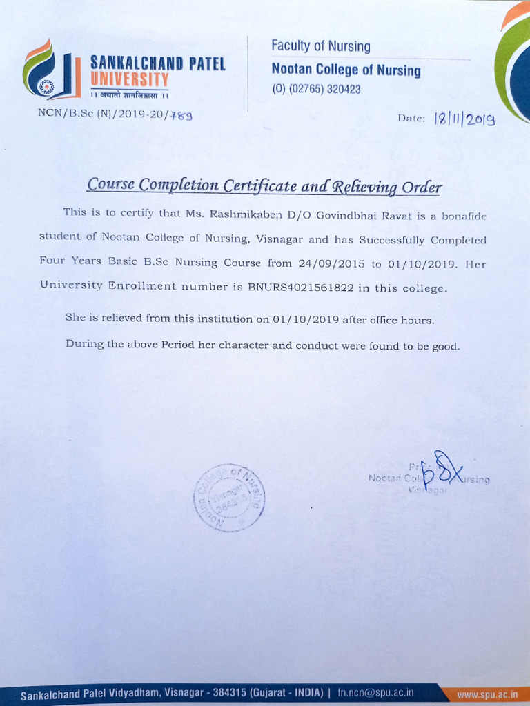 Course Completion | PDF