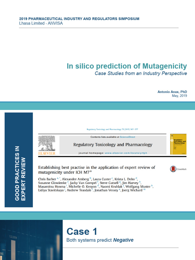 In Silico Prediction of Mutagenicity | PDF | Chemistry | Chemical Reactions