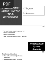 Measurement System Analysis (MSA) | PDF | Accuracy And Precision | Measurement