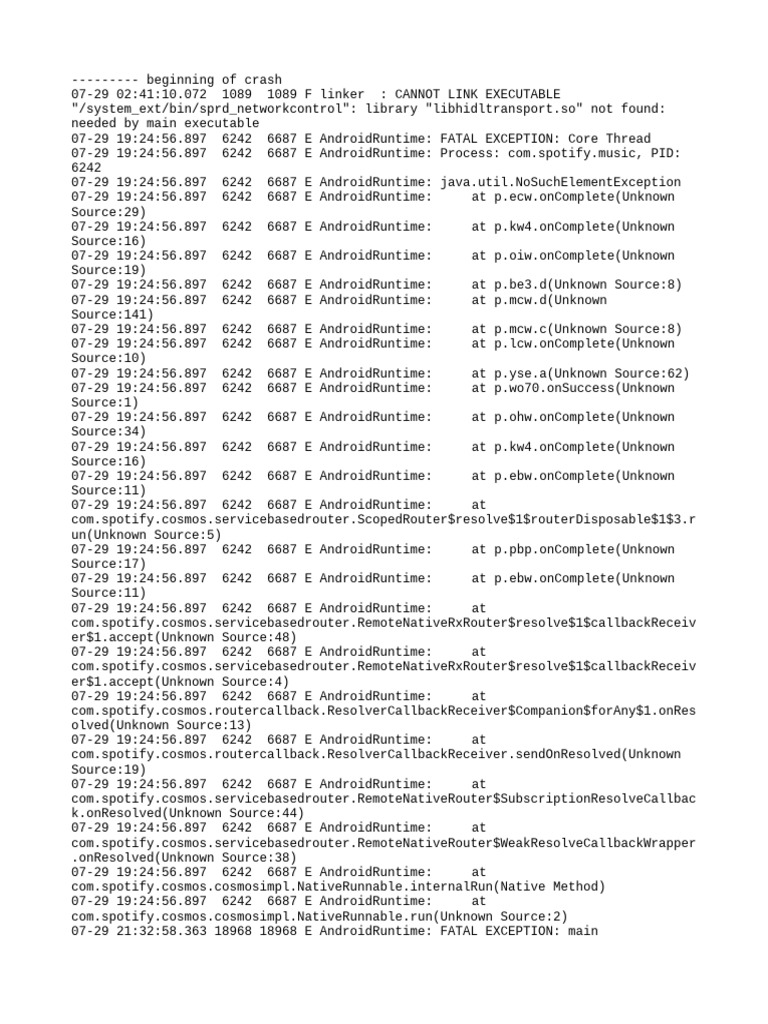 Standby Android Log 2024 0801 023206 | PDF | Java (Programming Language) | Operating System ...