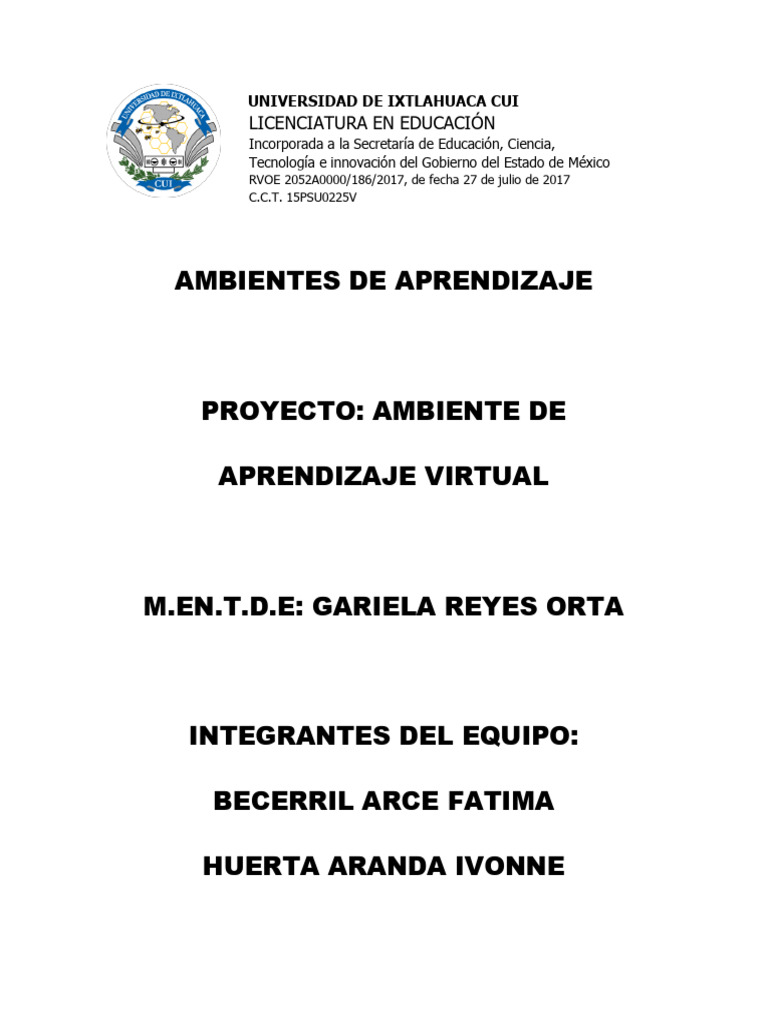 Proyecto Contexto-1-1 | PDF | Aprendizaje | Constructivismo (filosofía ...