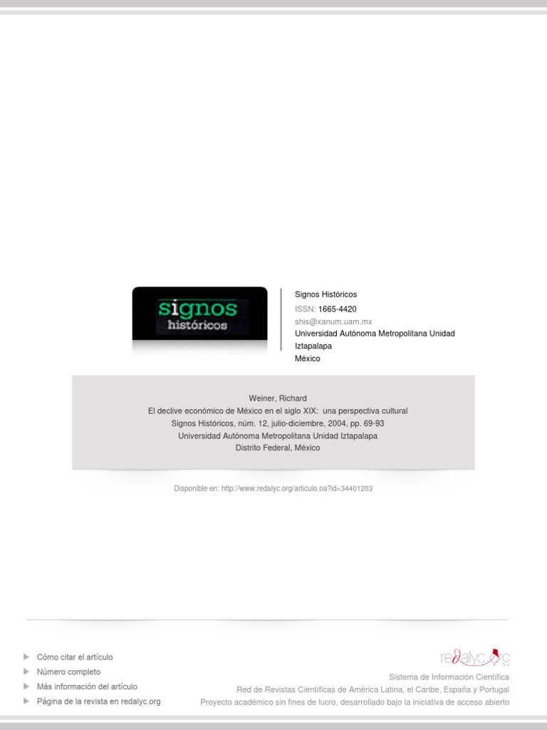 Declive Económico de México en El Siglo XIX | PDF | México | Agricultura