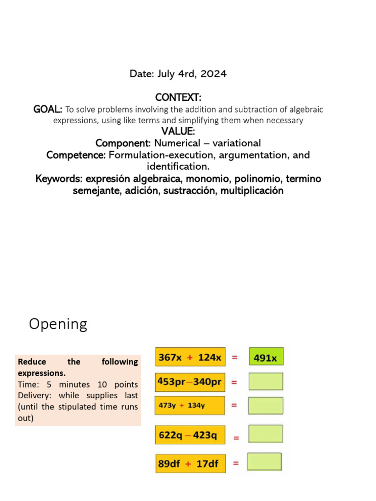 Inglesday 7° 040724 | PDF | Teaching Methods & Materials