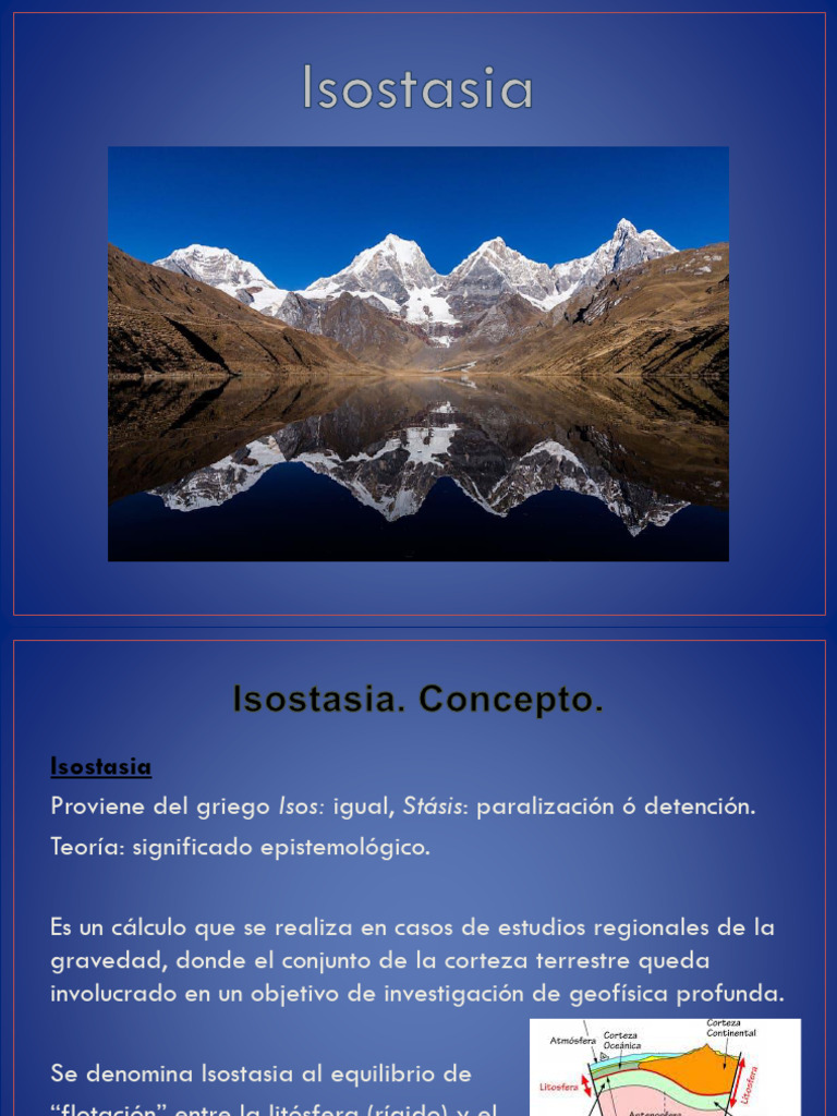 Presentación Isostasia 2021 | PDF | Ciencias de la Tierra | Geología