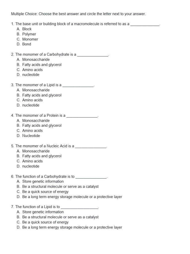 Macromolecule Test. P Haynes | PDF | Macromolecules | Structural Biology