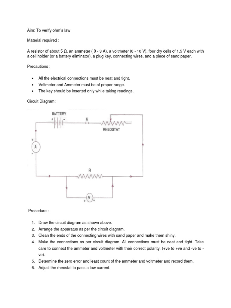Ohms Law | PDF | Materials Science | Electricity