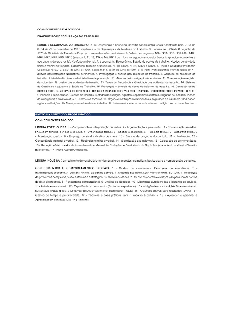 Conteúdo CEF | PDF