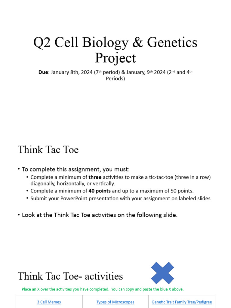 Q2 Cell Biology Genetics Project | PDF | Meiosis | Mitosis