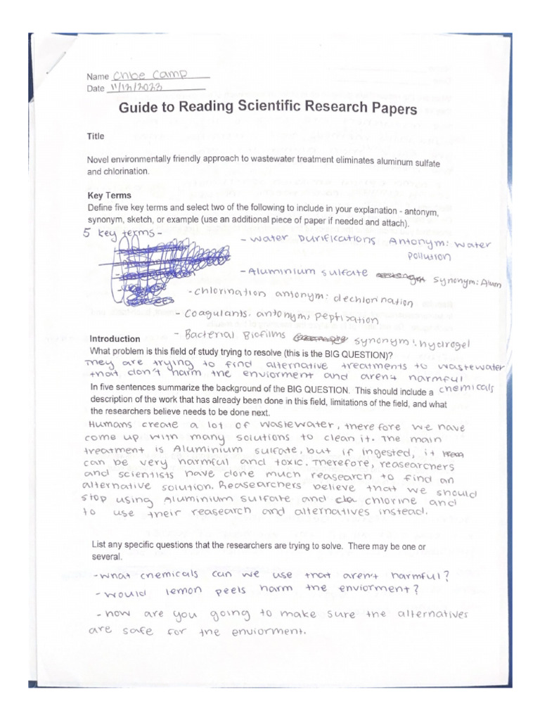 Guide To Reading Scientific Research Papers | PDF