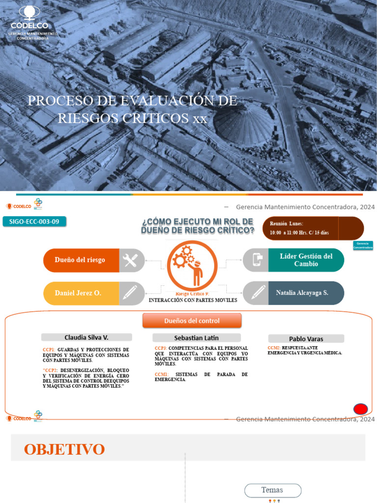 Presentación Gestión de Riesgos Criticos | PDF | Diseño | Programa de ...