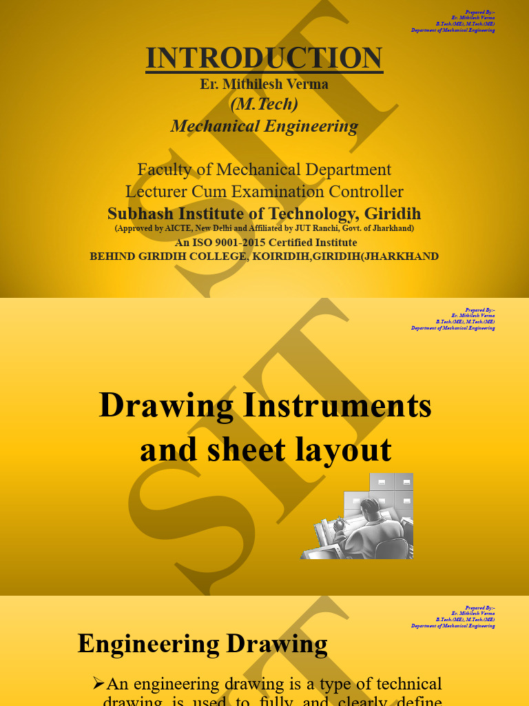 Basic Introduction of Engineering Drawing | PDF | Drawing | Shape