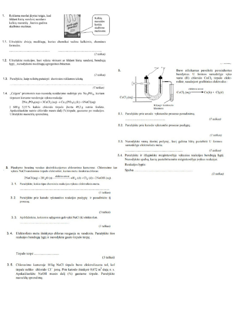 Elektrolize Ir Vandens Kietumas | PDF