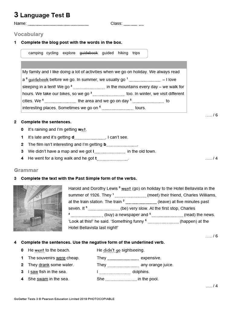 Language Test 3B | PDF | Linguistics | Linguistic Typology