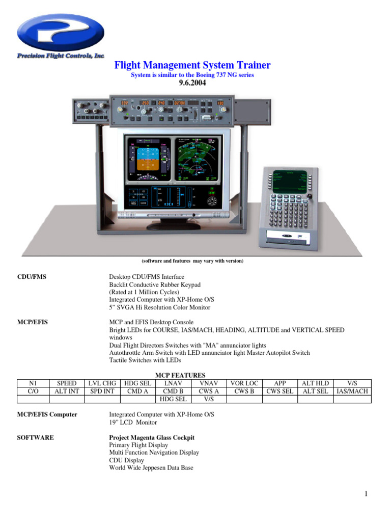 Flight Management System Overview | PDF | Aerospace | Aircraft
