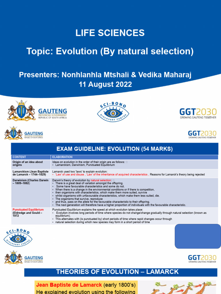 Evolution (1) August 11 | PDF | Evolution | Natural Selection