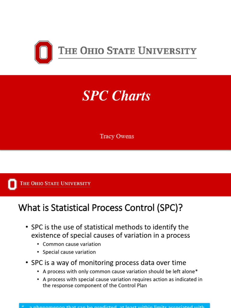 5810 Day 12-13 - Statistical Process Control Charts | PDF | Standard ...
