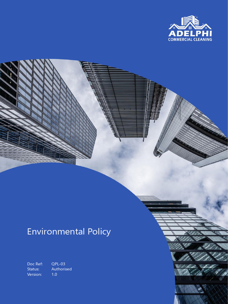 QPL-03 Environmental Policy v1.1 | PDF | Recycling | Waste